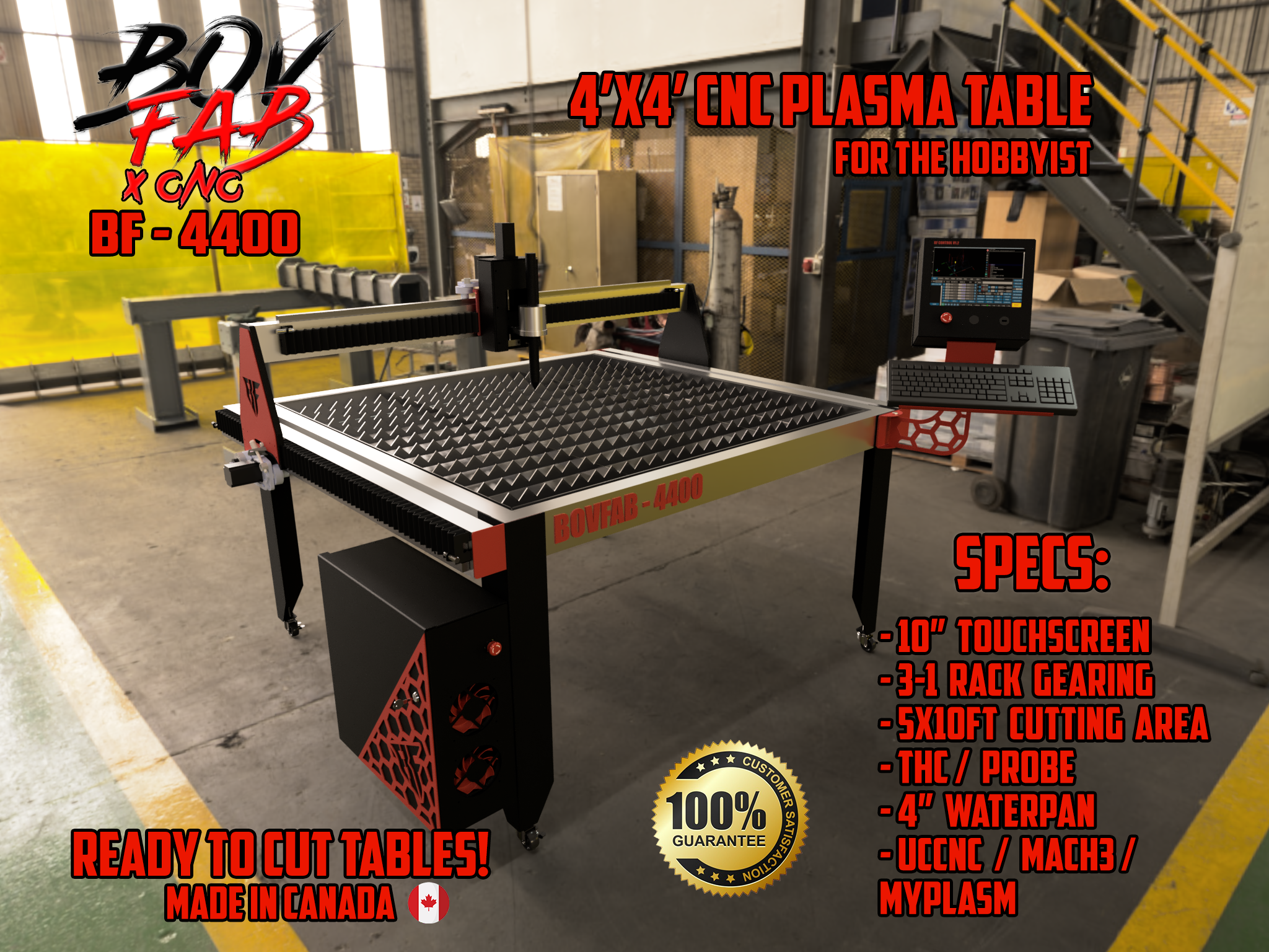 BF 4400 Plasma Table (4ftx4ft) – BovingdonFab
